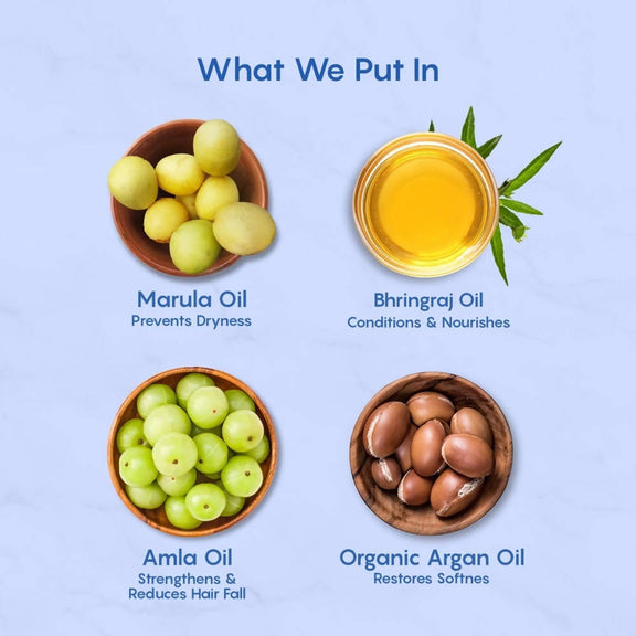 Buy The Moms Co Natural Baby Hair Oil For Strengthens & Softens Baby's ...