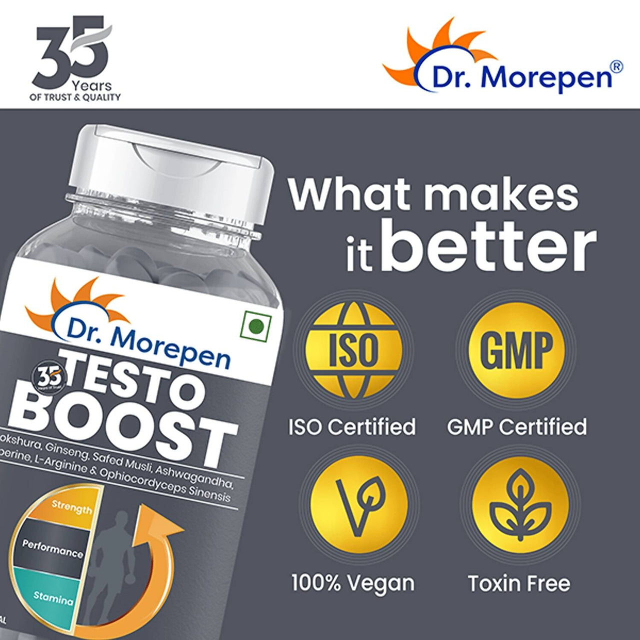 Buy Dr. Morepen Testo Boost and Multivitamin Men Tablets Combo Online ...