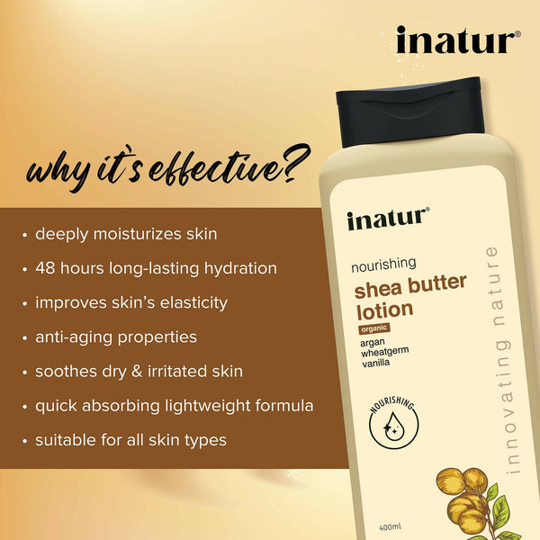 inatur shea butter body lotion