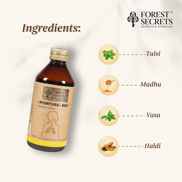 Buy Forest Secrets Ayurtuss Cough Syrup for Kids Online at Best Price ...