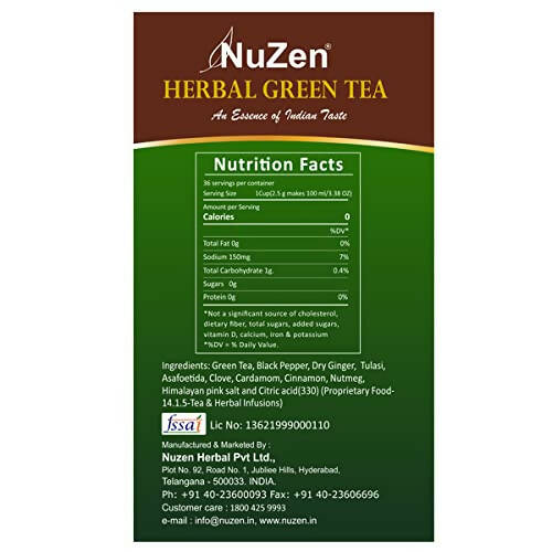 Buy NuZen Herbal Green Tea Bags Online at Best Price | Distacart