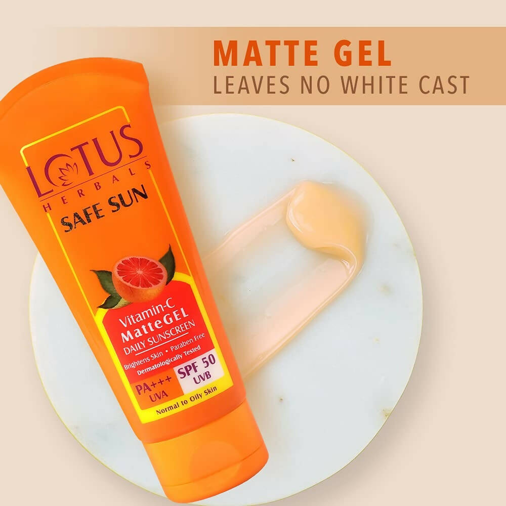 Lotus Herbals Safe Sun Vitamin C Matte Gel Daily Sunscreen SPF 50 PA++
